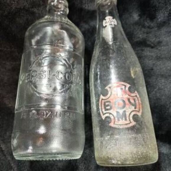 Pepsi | Wall Decor | Vintage Pepsi And Tom Boy Soda Bottlesgood ...